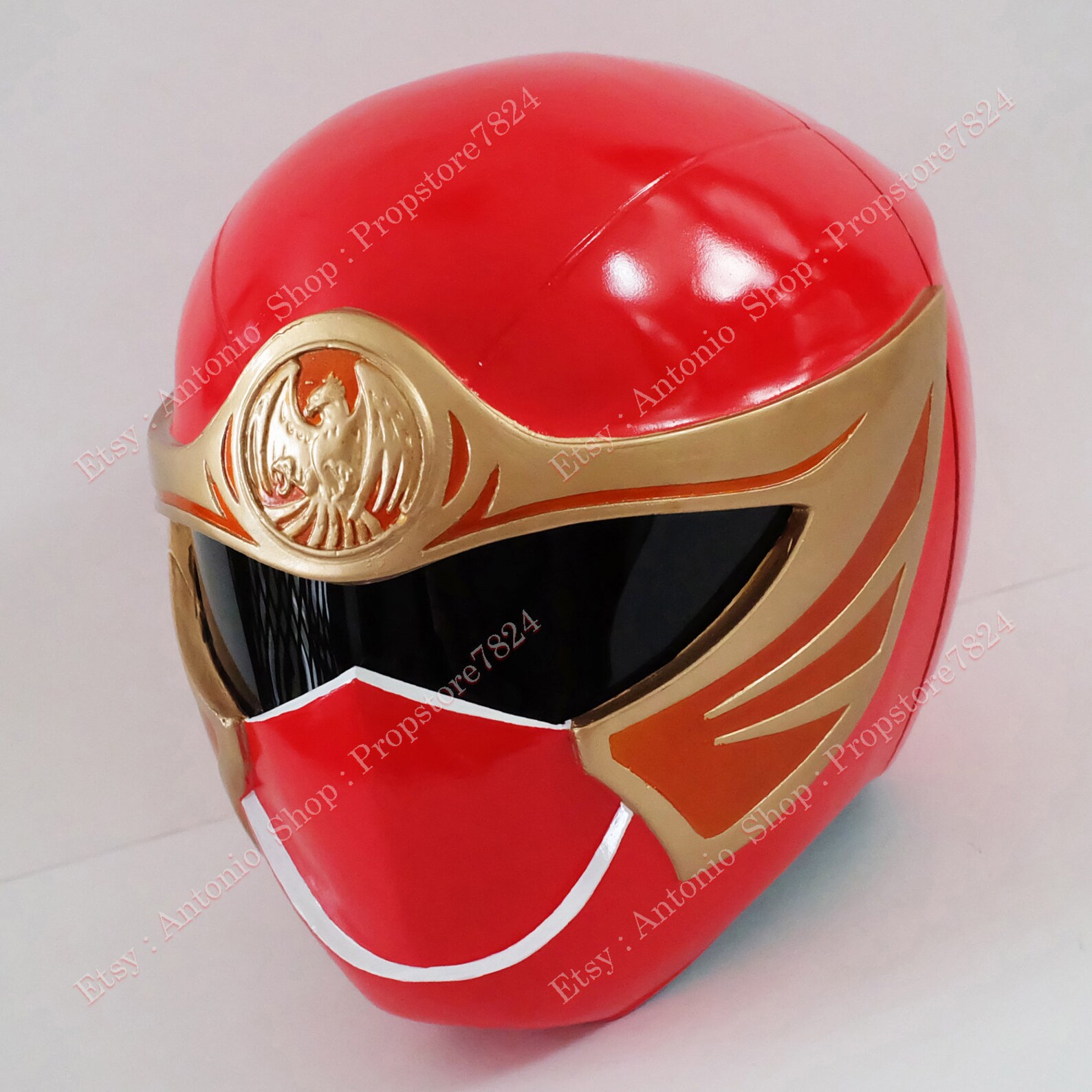 Red Hurricanger Ninja Storm Helmet Cosplay Halloween Costume - Etsy