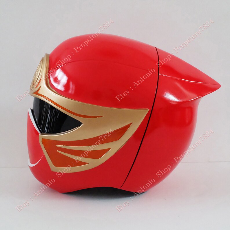 Red Hurricanger Ninja Storm Helmet Cosplay Halloween Costume - Etsy