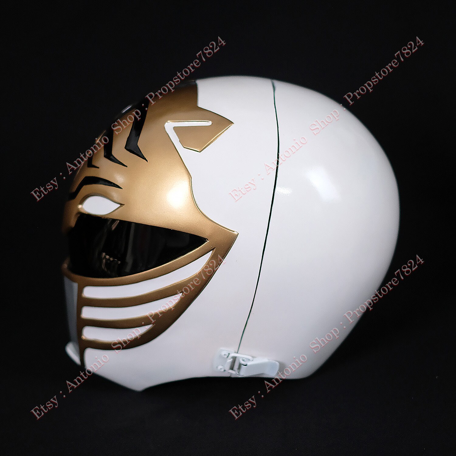White Ranger Helmet Cosplay MMPR Halloween Costume - Etsy