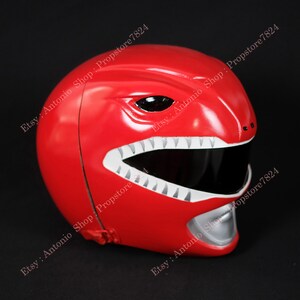 Red Ranger Helmet Cosplay MMPR Halloween Costume Prop - Etsy