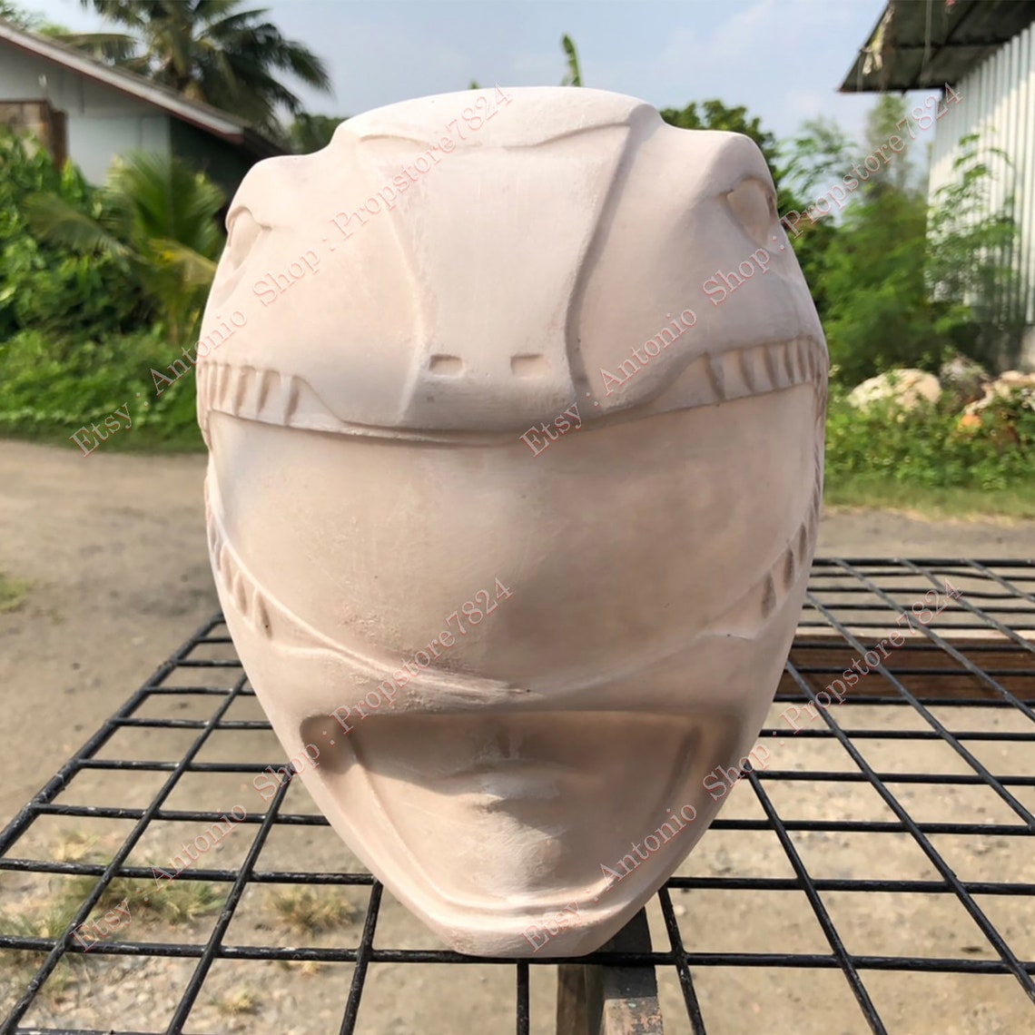 Red Ranger Helmet Cosplay MMPR Halloween Costume - Etsy