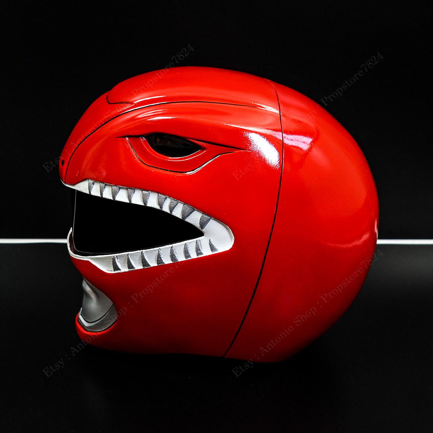 Red Ranger Helmet Cosplay MMPR Halloween Costume Prop - Etsy