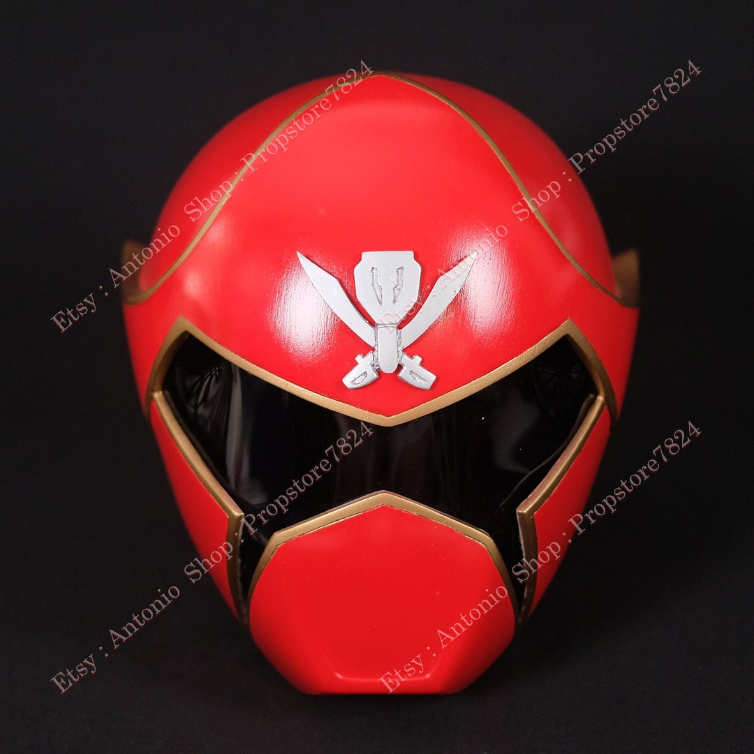 Red Gokaiger Helmet Cosplay MMPR Halloween Costume Prop - Etsy
