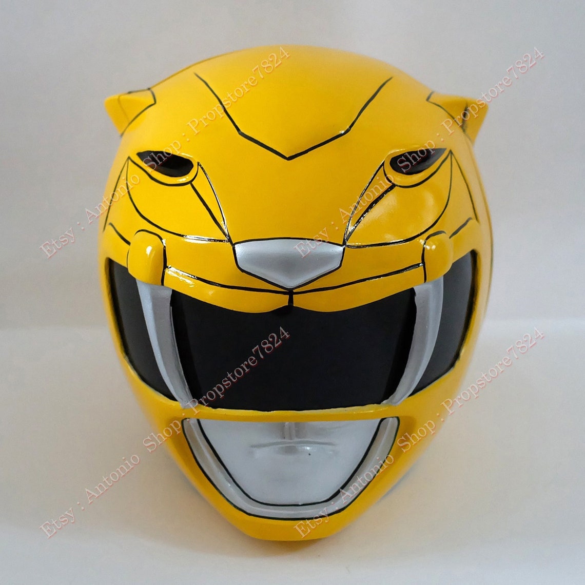 Yellow Ranger Helmet Cosplay MMPR Halloween Costume - Etsy