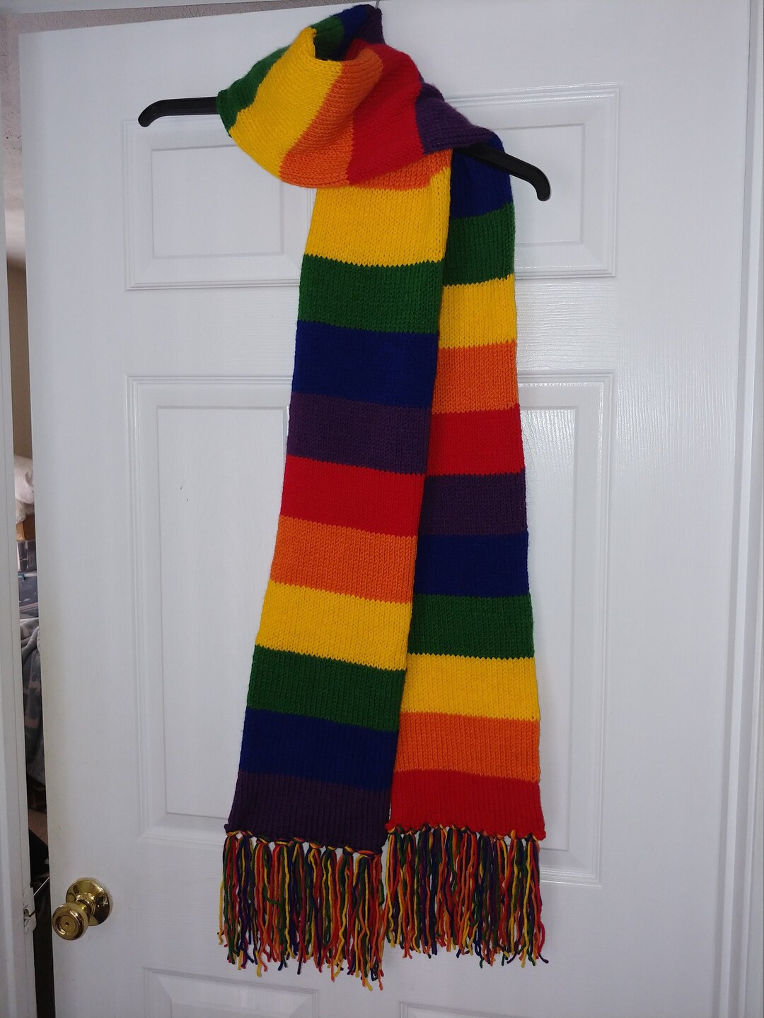 LGBTQ Pride Flag Knit Scarf Harry Potter Style, Ready to Ship - Etsy