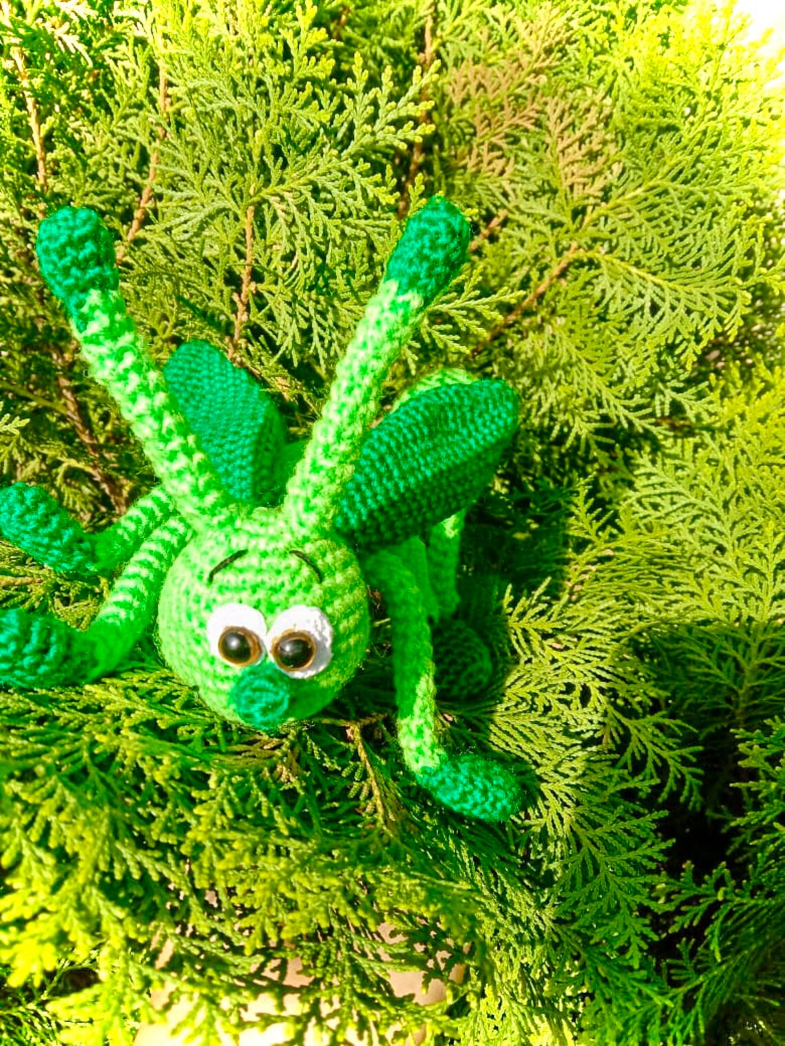 Crochet Grasshopper Toy Crochet Animals Plush Crochet | Etsy