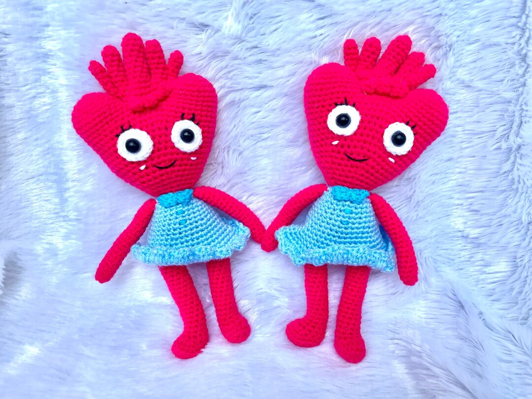 Crochet Susie Strawberry Monster Amigurumi Personalized Stuffed Susie ...