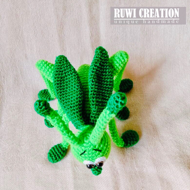 Crochet Grasshopper Toy , Crochet Animals Plush , Crochet Grasshopper ...