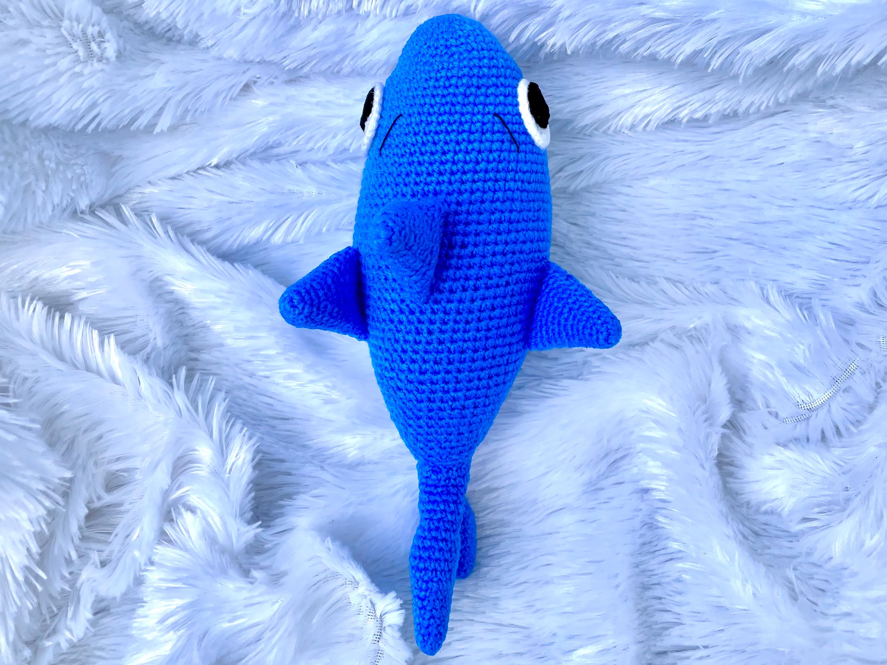 Crochet Finny Shark Amigurumi Personalized Stuffed Baby Shark Soft Toys ...