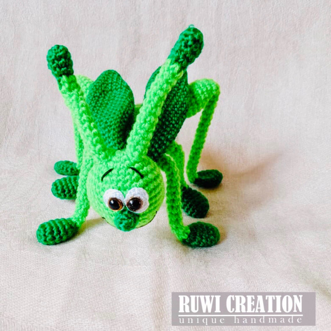 Crochet Grasshopper Toy , Crochet Animals Plush , Crochet Grasshopper ...