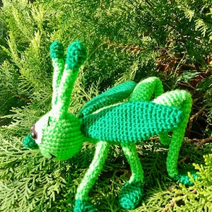 Crochet Grasshopper Toy , Crochet Animals Plush , Crochet Grasshopper ...