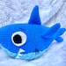 Crochet Finny Shark Amigurumi Personalized Stuffed Baby Shark Soft Toys ...
