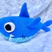 Crochet Finny Shark Amigurumi Personalized Stuffed Baby Shark Soft Toys ...