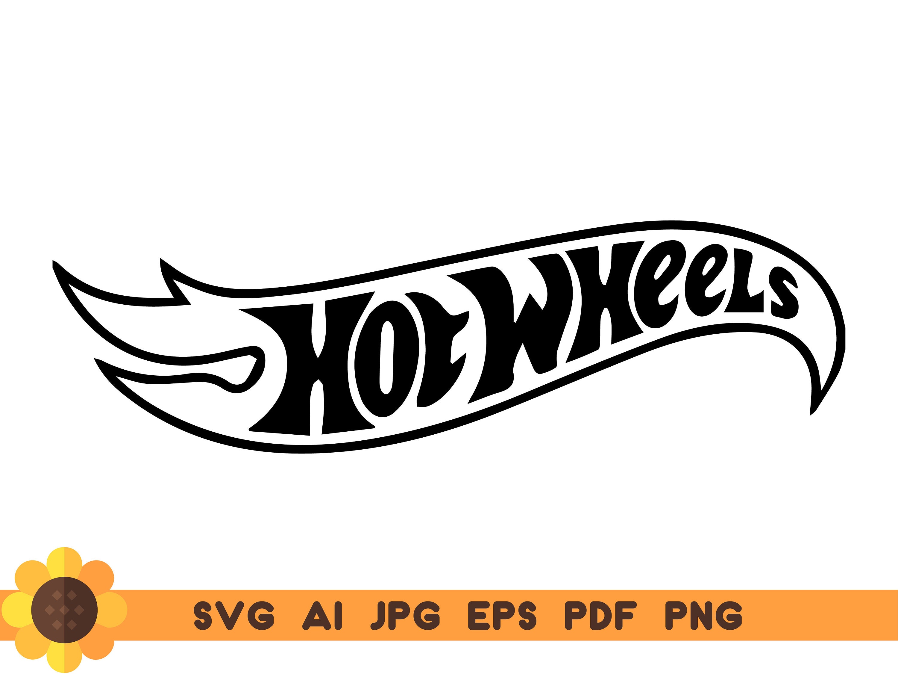 Hot Wheels Logo Svg Ai Eps Pdf Png Machine Cricut Etsy