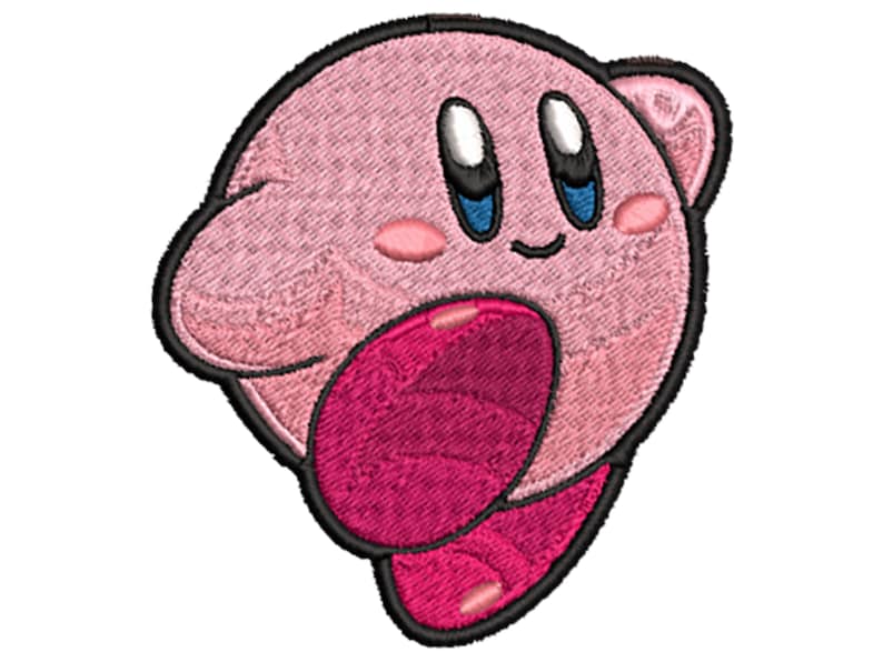 Kirby Machine Embroidery Pattern DIGITAL DOWNLOAD 4x4 Inches - Etsy