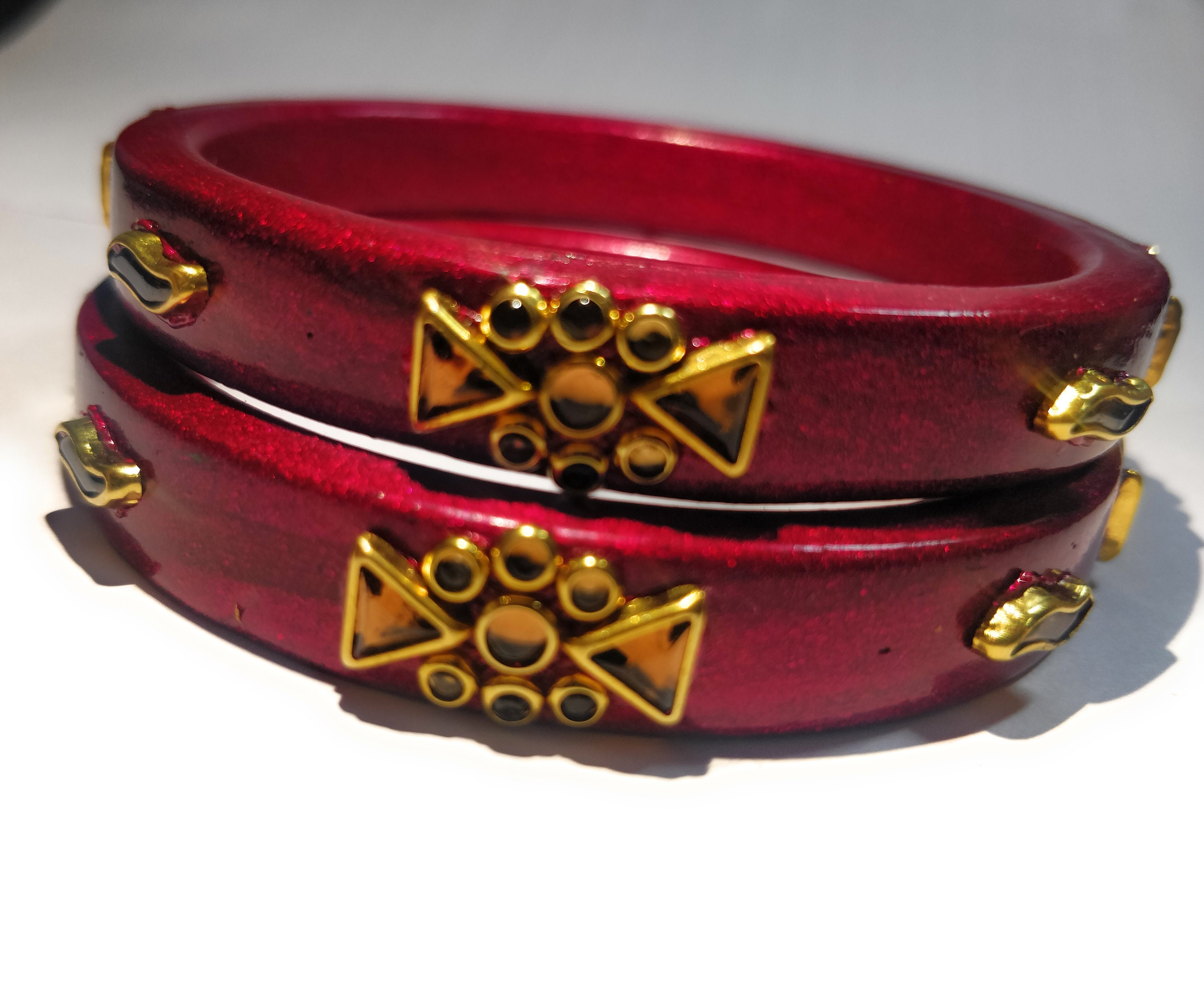 Indian Rajasthani Lac Handmade Bangle, Rajasthani Jewellery, Shellac ...