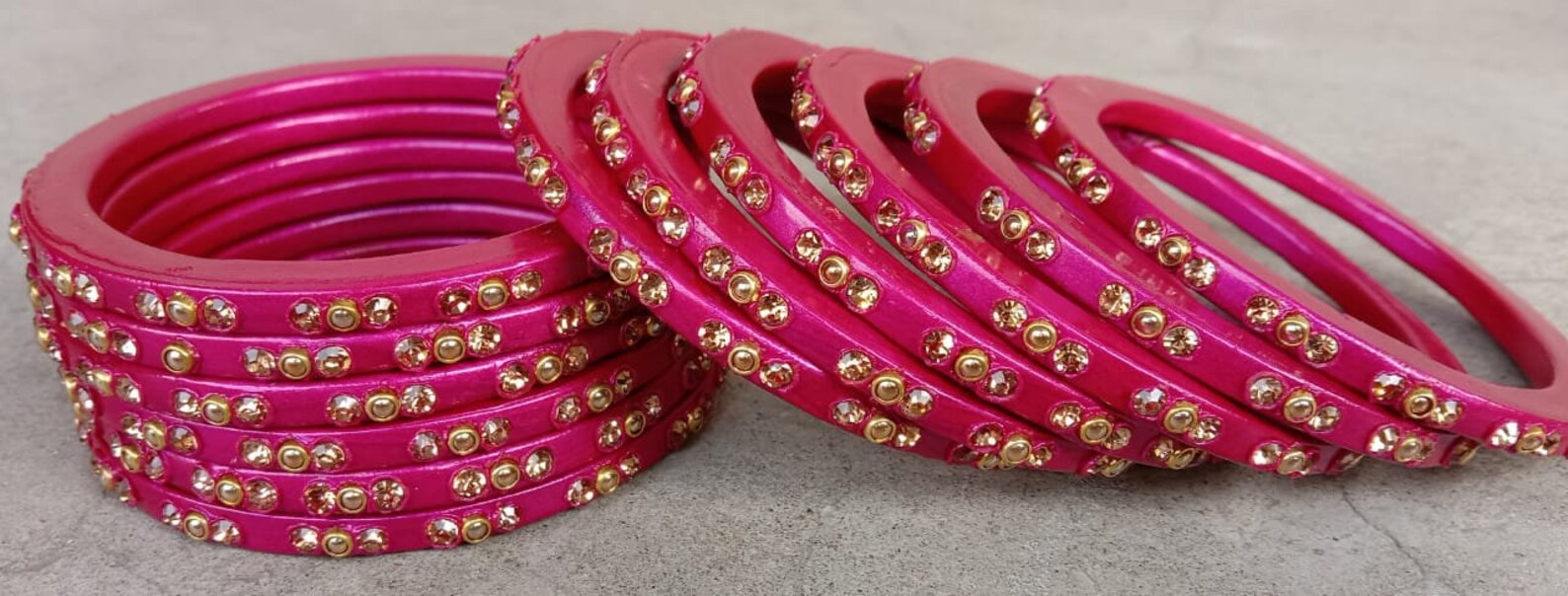 Rajasthani Handmade Bangle Set of 12 in Lac Material Indian - Etsy