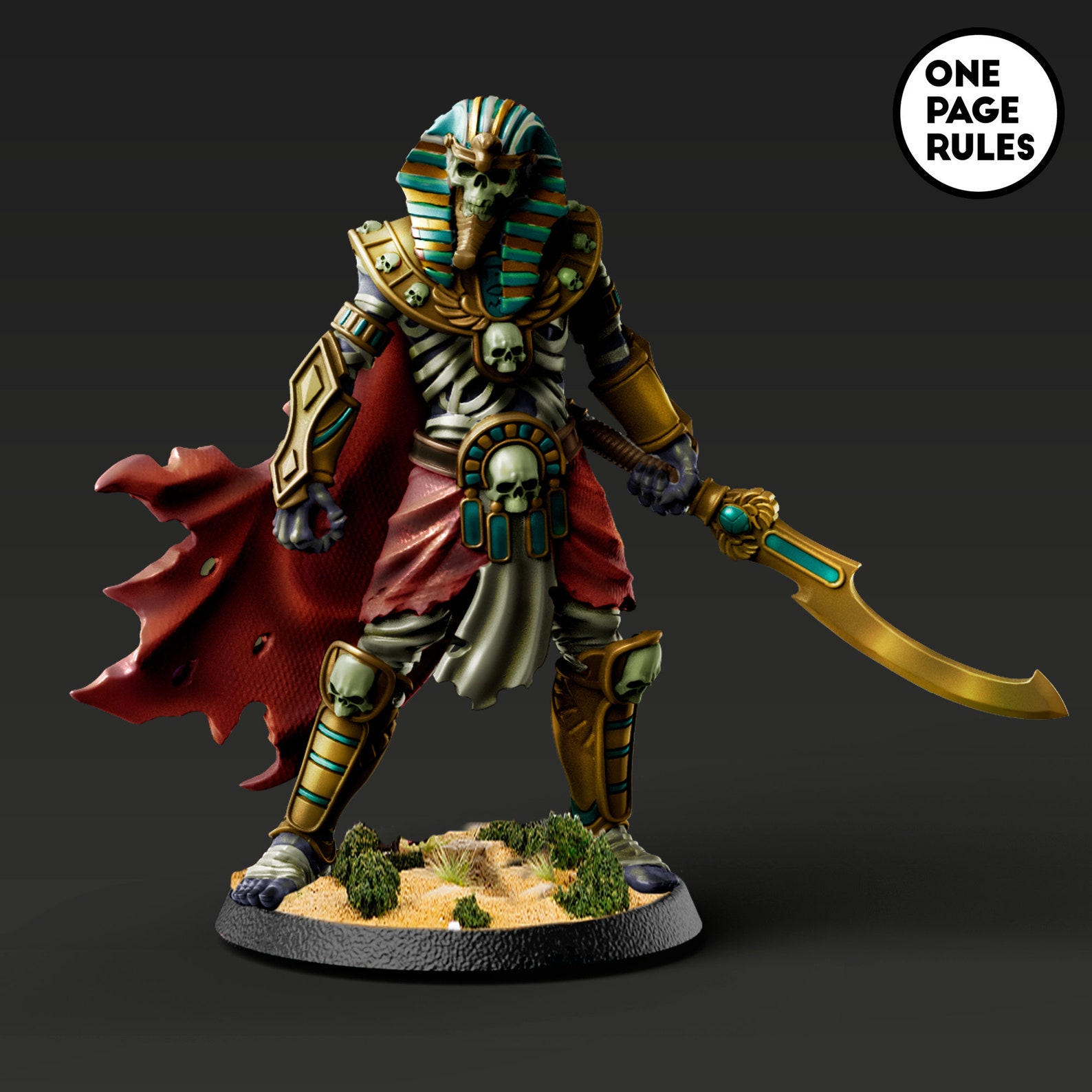 Mu King by RN Estudio and One Page Rules. Resin 3D Print | Etsy