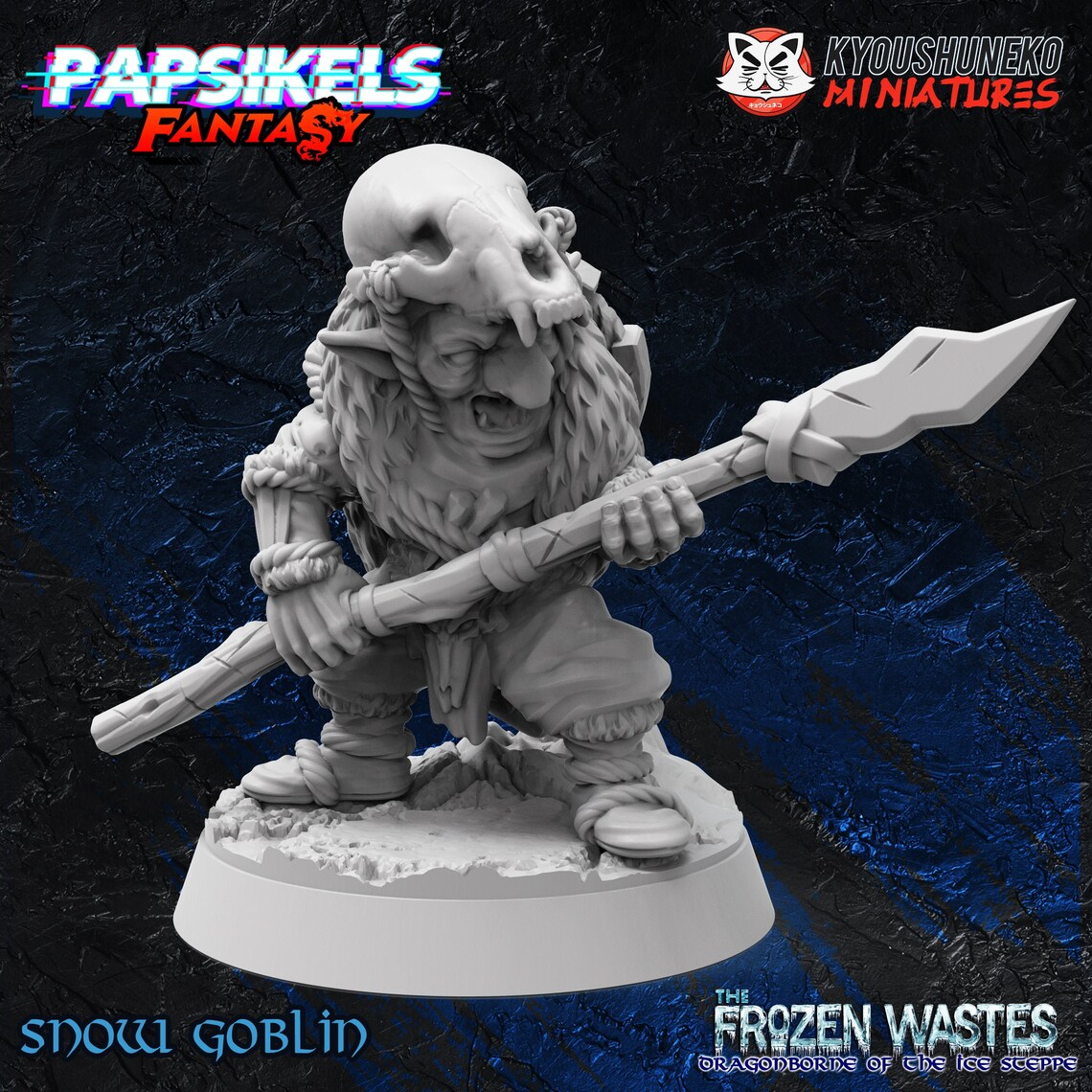 Snow Goblin by Papsikel Fantasy Frozen Wastes 3D Printed | Etsy