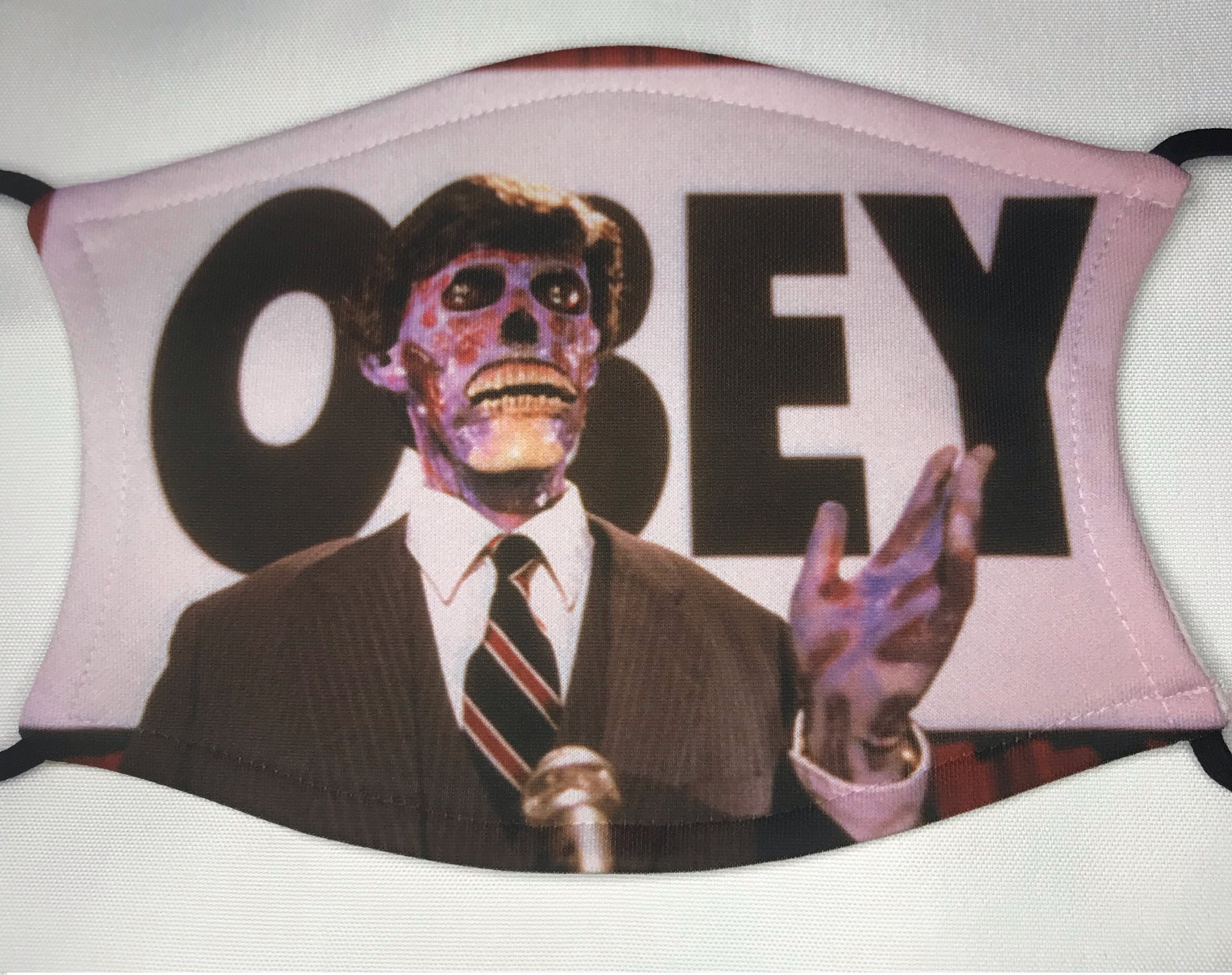 Movie They Live Obey Horror Sci Fi Funny Meme gift Face Mask | Etsy