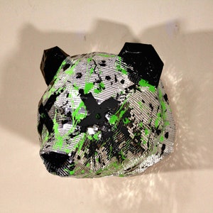 Disco Panda Disco Trophy Head Wall Mounted Panda Head Disco Decor ...