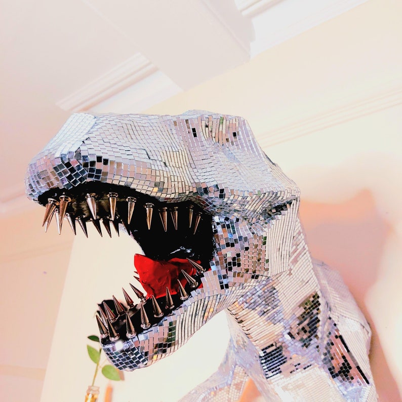 Disco T Rex Trophy Head Wall Mounted Animal Head Disco Decor - Etsy