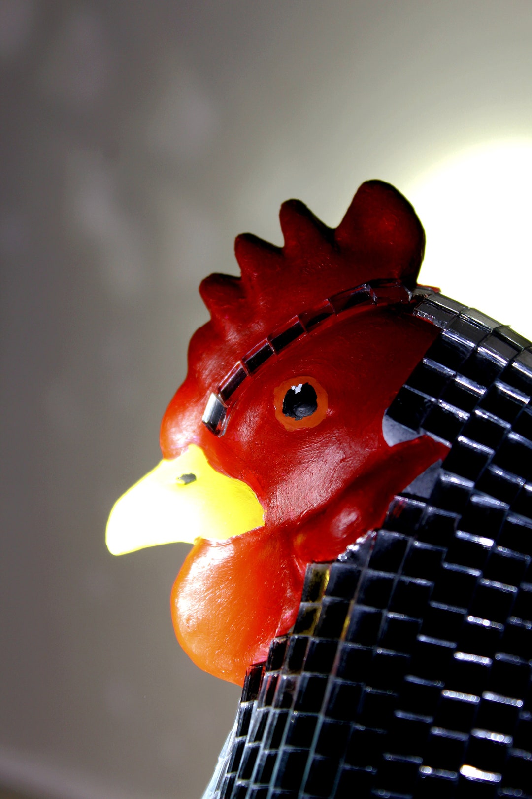 Disco Hen Disco Ornament Chicken Disco Decor Mirror Sculpture Hen - Etsy