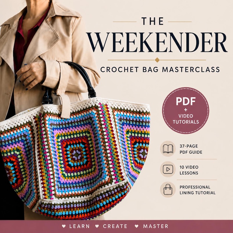 Crochet Lined Tote Bag - Etsy