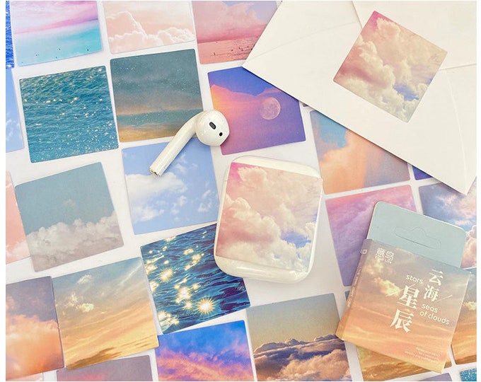 46 Pc. Pastel Cloud Aesthetic Stickers - Etsy