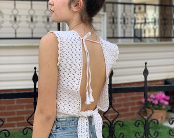 Low Cut Crop Top - Etsy