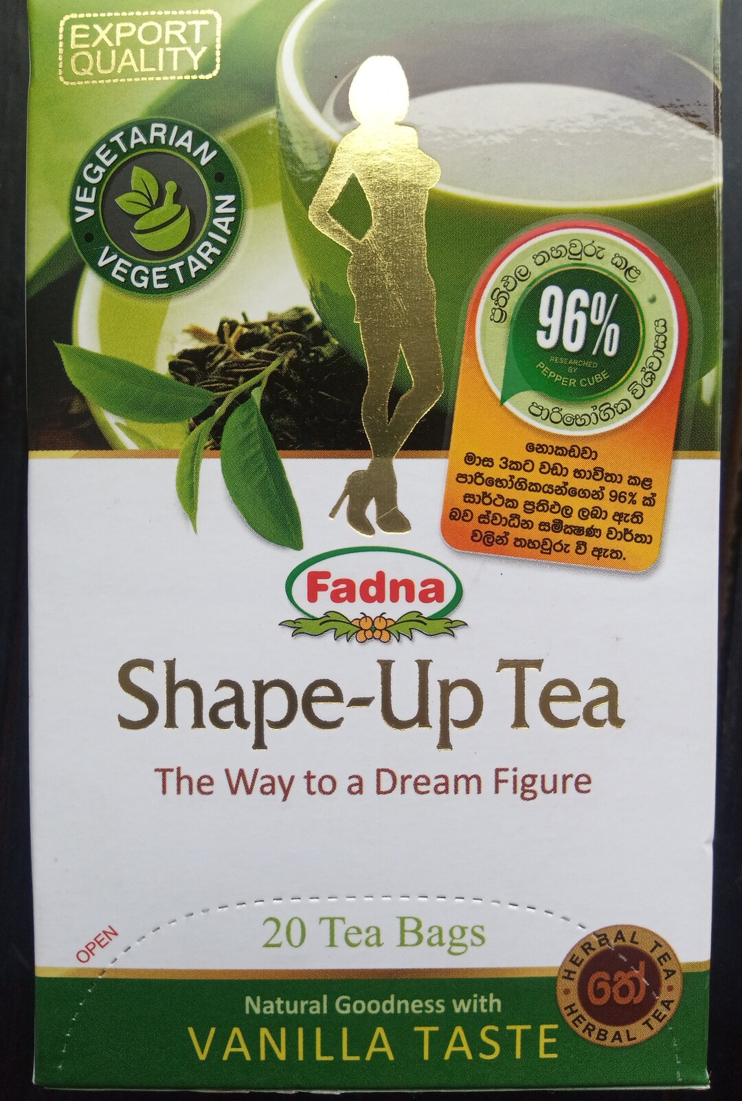 Shape up Tea Vanilla Taste 20 Bags - Etsy