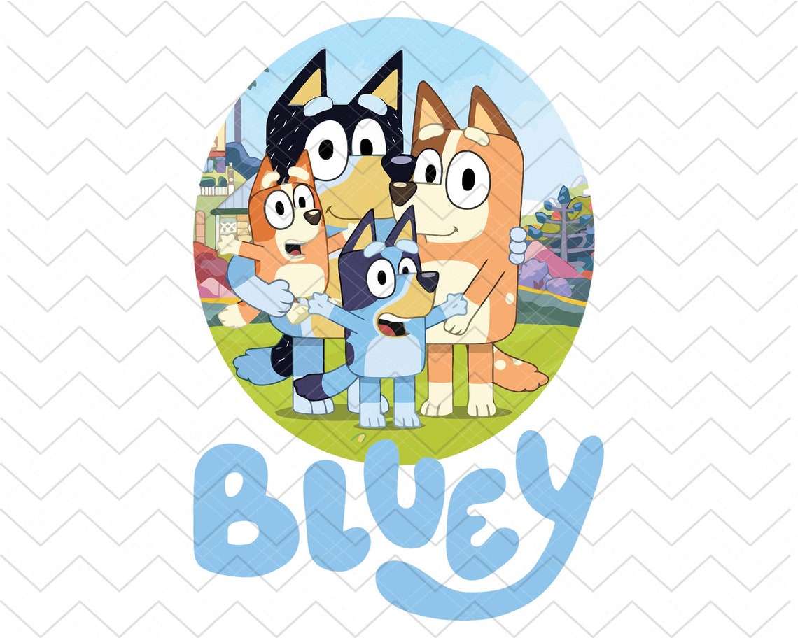 Bluey SVG Bluey Familie SVG Bluey Party animierte TV-Serie | Etsy