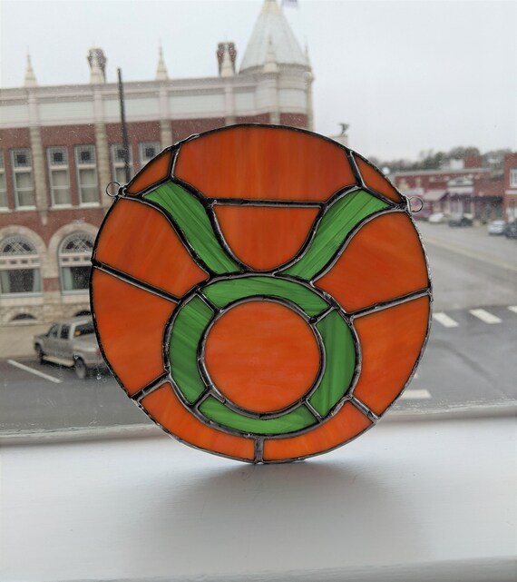 Stained Glass Taurus Sign | Etsy