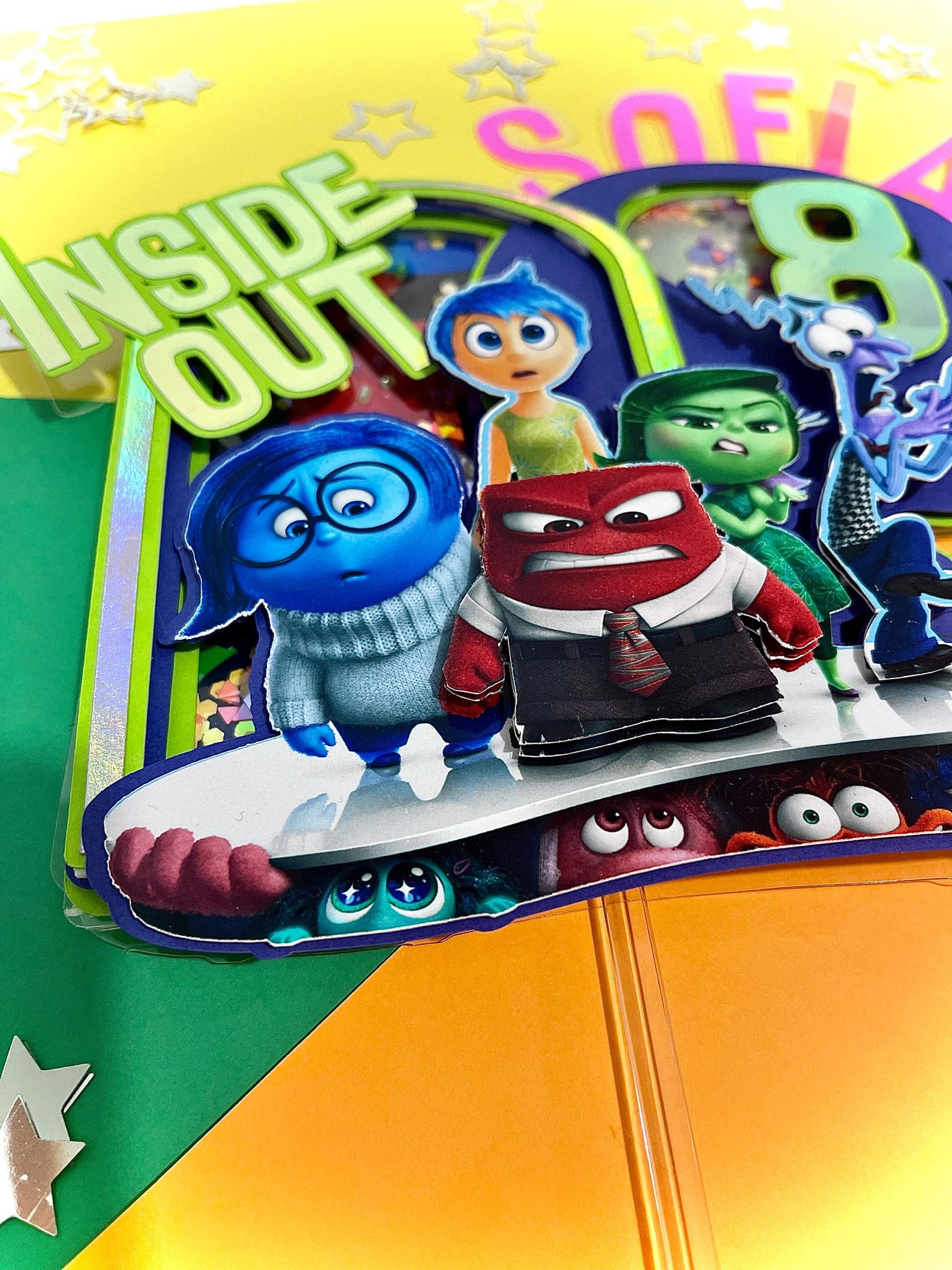 Inside Out 2 Cake Topper, Inside Out Cake Topper Shaker, Inside Out ...