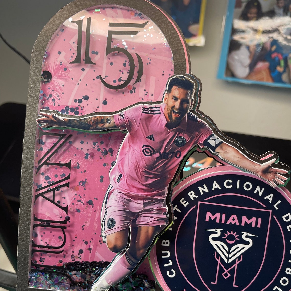Messi Cake Topper Soccer Cake Topper Inter Miami Cake - Etsy