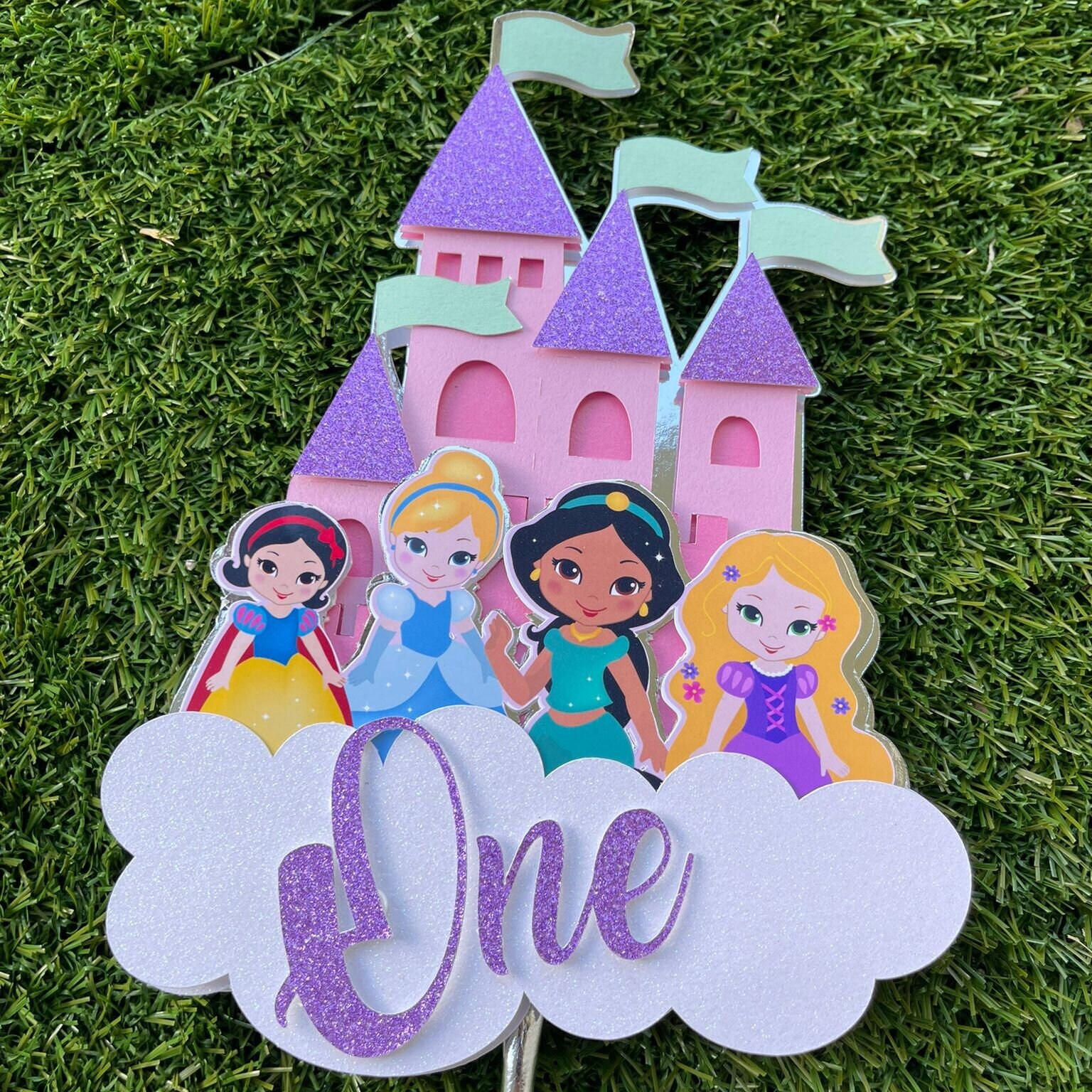 Personalized Disney Princess Cake Topper, Princess Cake Topper ...