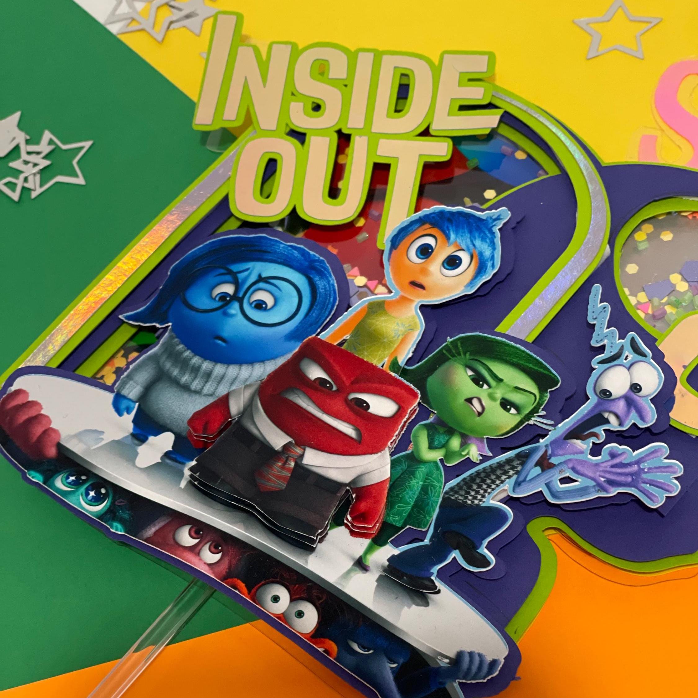 Inside Out 2 Cake Topper, Inside Out Cake Topper Shaker, Inside Out ...