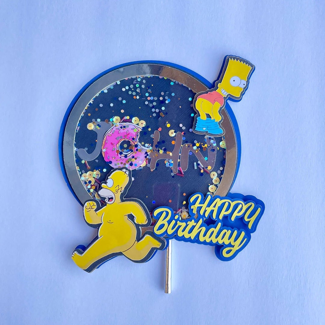 Cake Topper the Simpsons, Party Decor Simpsons, the Simpsons Birthday ...