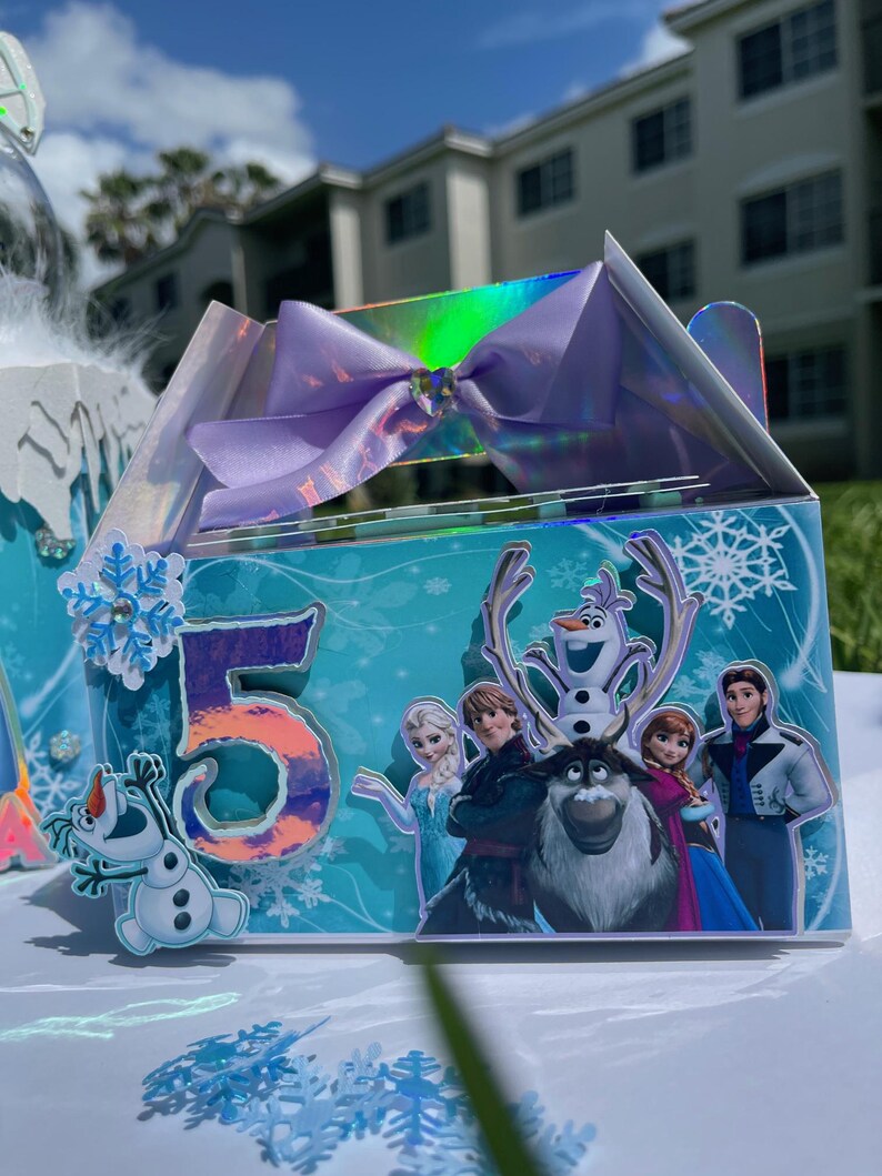 Frozen Favor Boxes, Frozen Princess Birthday Party, Personalized Favor ...