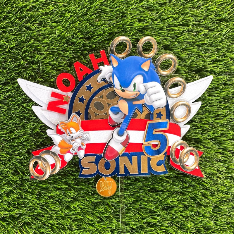 Sonic Cake Topper - Etsy
