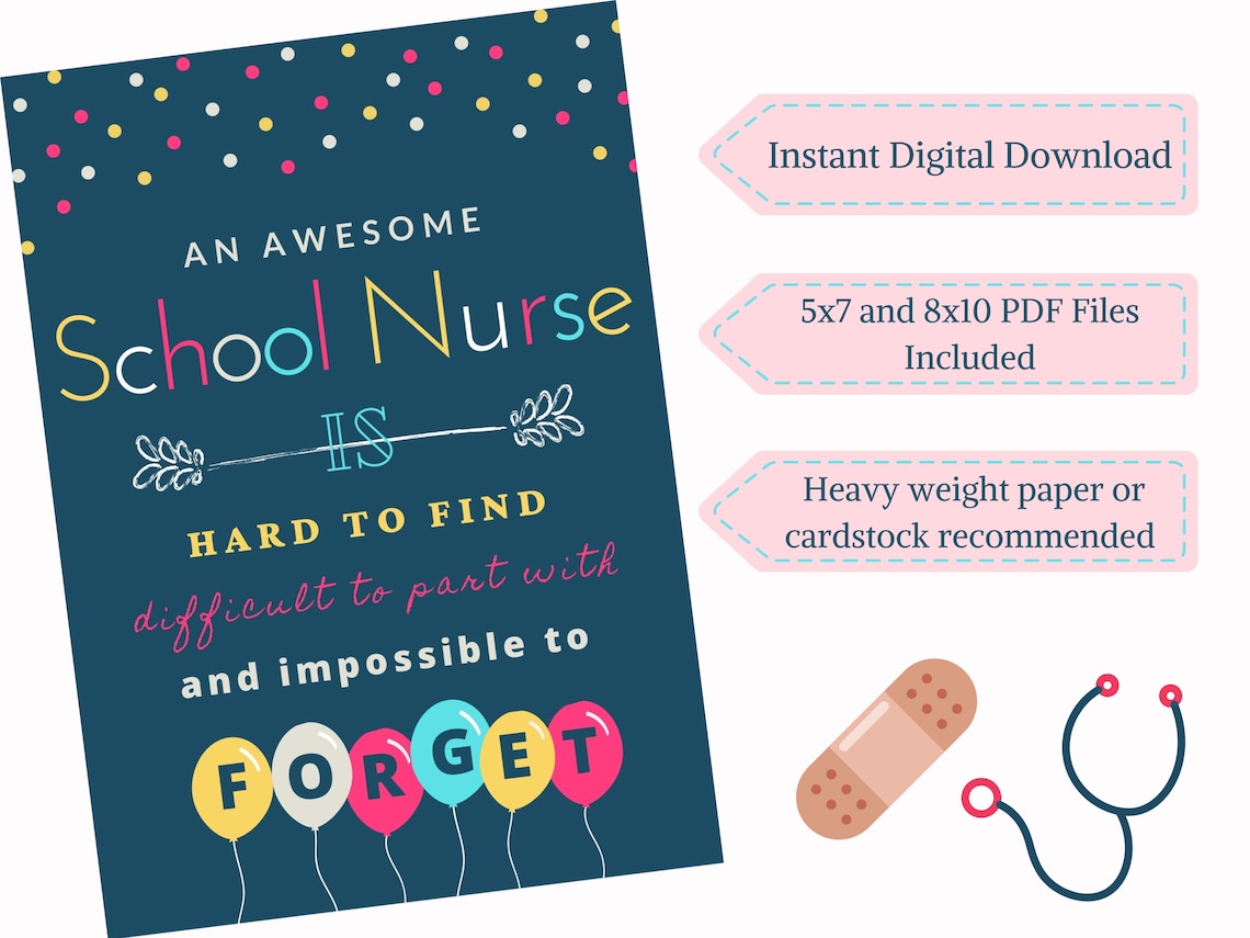 School Nurse Office Decor / School Nurse Appreciation Gift / School ...