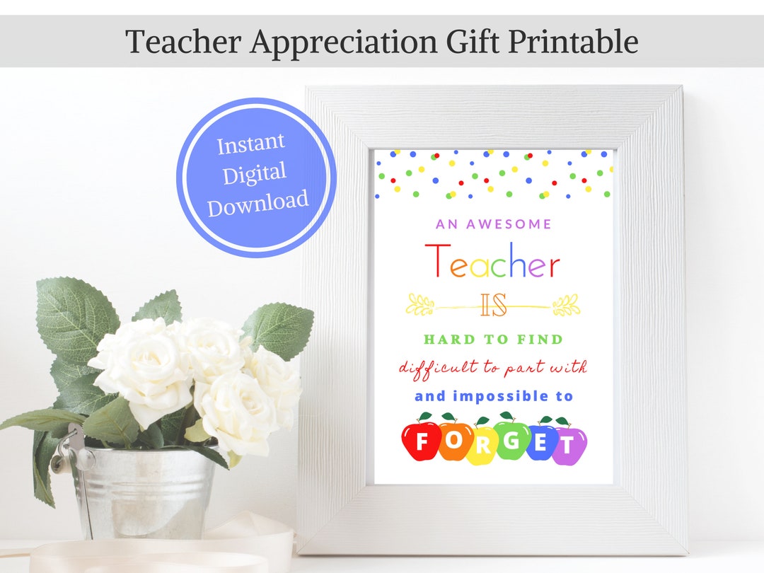 Teacher Gift / Teacher Appreciation / End of Year Teacher Gift ...