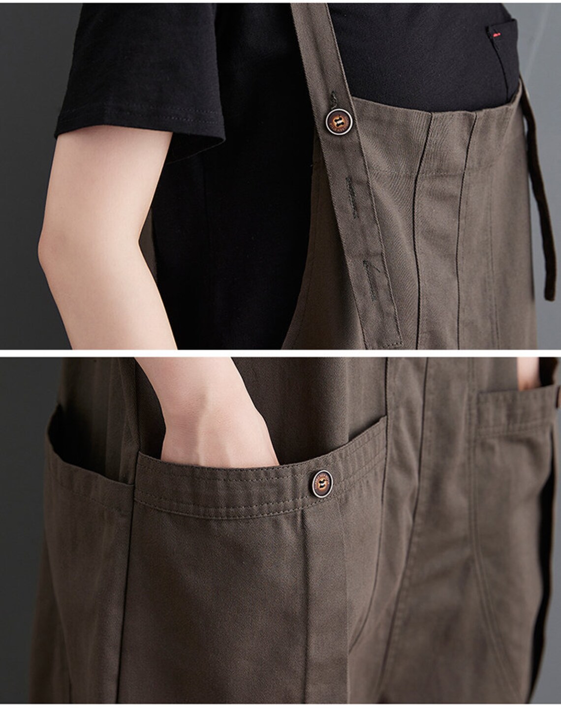 Big Pockets Denim Overalls Plus Size Jeans Jumpsuits Baggy - Etsy