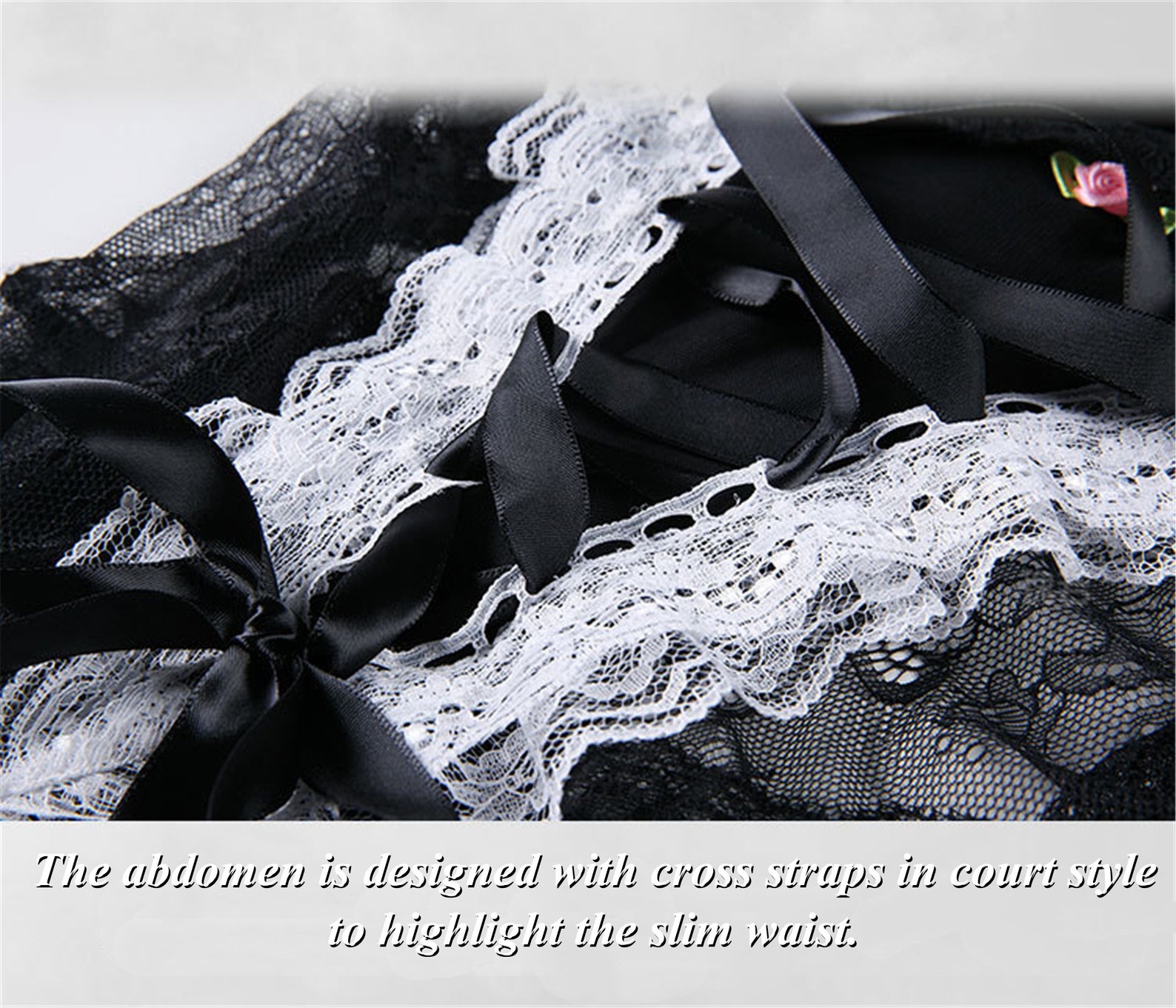Black Lingerie Set Sexy Lace One Piece Lingerie Women Erotic Etsy
