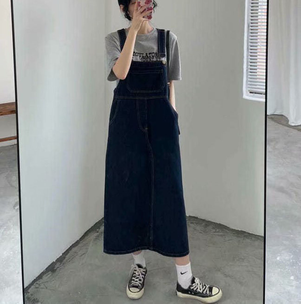 Strap Overalls Dress Vintage Denim Dress Plus Size Overalls - Etsy