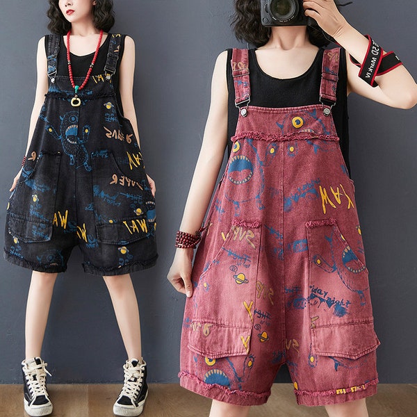 Shorts Overalls - Etsy