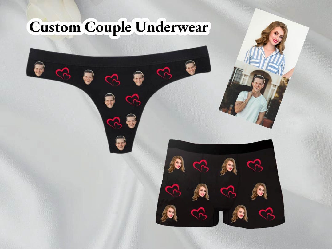 Personalized Face Thong Underwear, Custom Valentines Face Thong ...