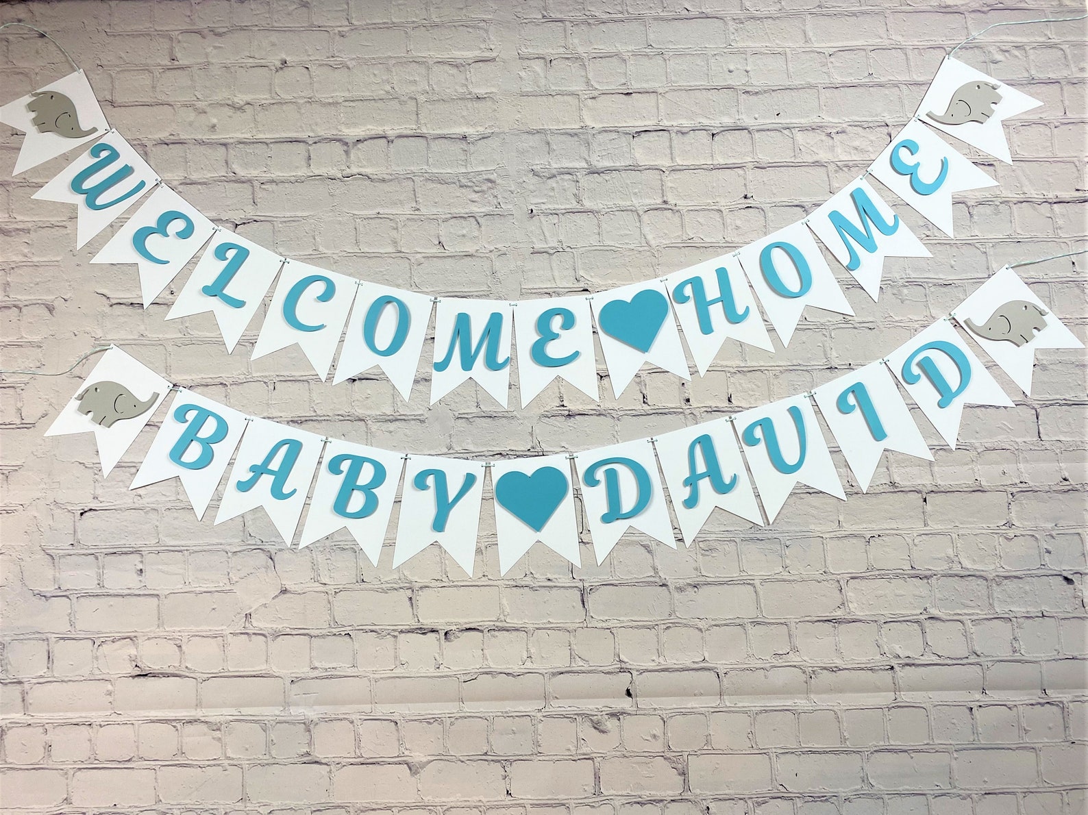 Personalized Welcome Home Baby Banner With Elephant Baby - Etsy