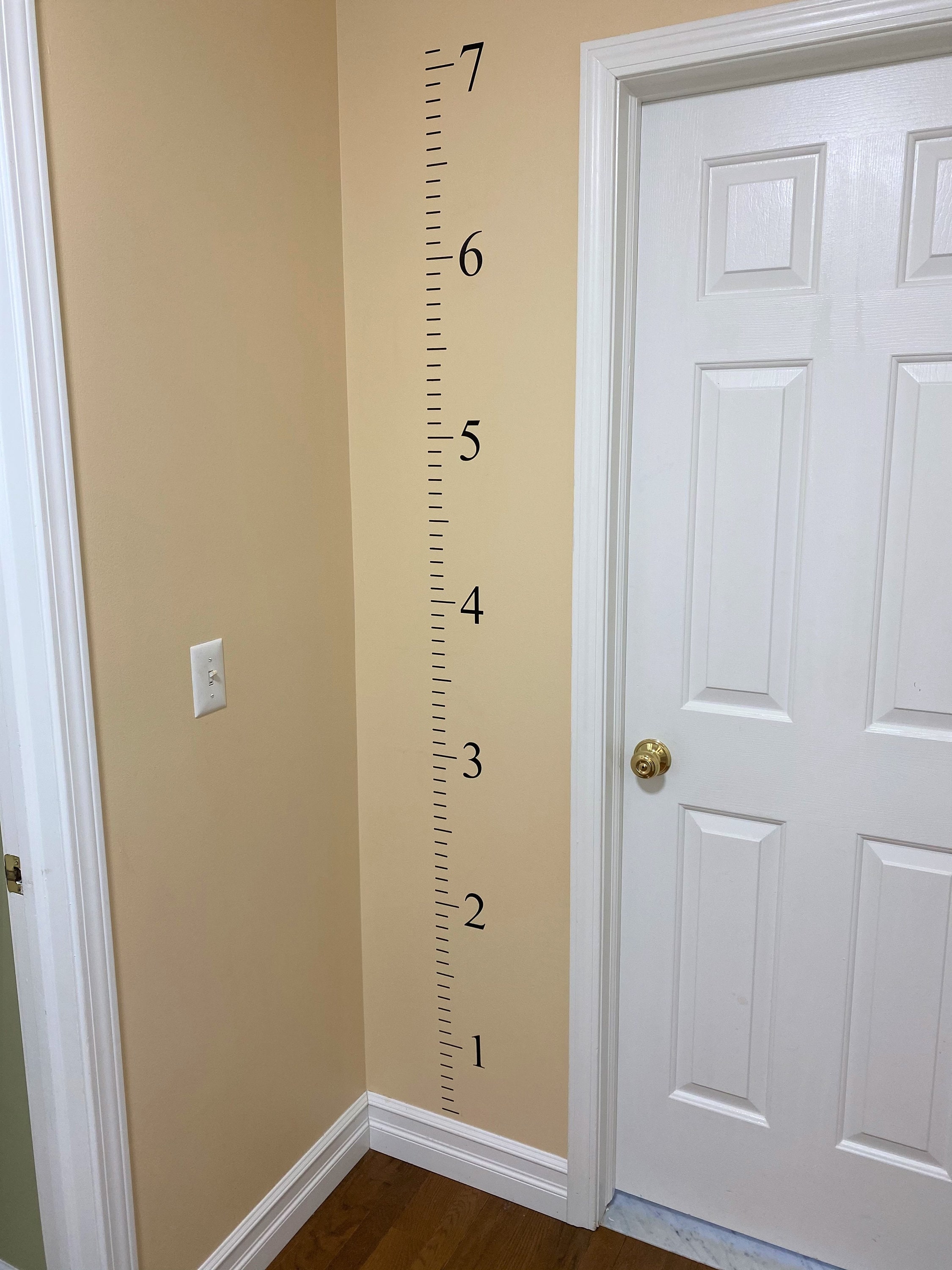 Wall Ruler Vinyl Sticker Growth Chart - Etsy