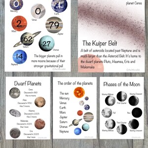 Printable Space Facts Flashcards Teaching Learning - Etsy UK